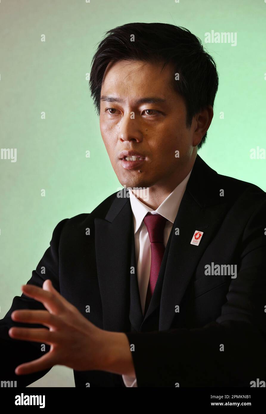 Hirofumi Yoshimura, a Japanese politician serving as the Governor of ...