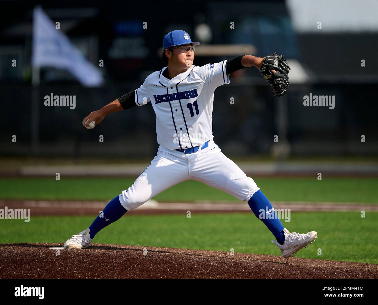 IMG Academy Ascenders pitcher Jaewoo Cho (11) during the IMG National ...