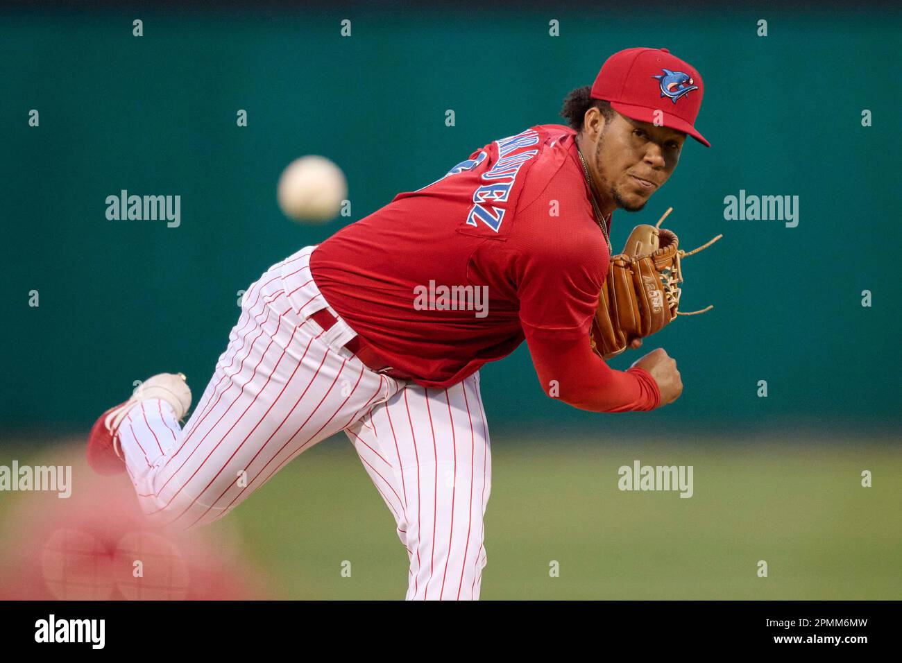 Clearwater Threshers pitcher Jonh Henriquez (6) during an MiLB Florida ...