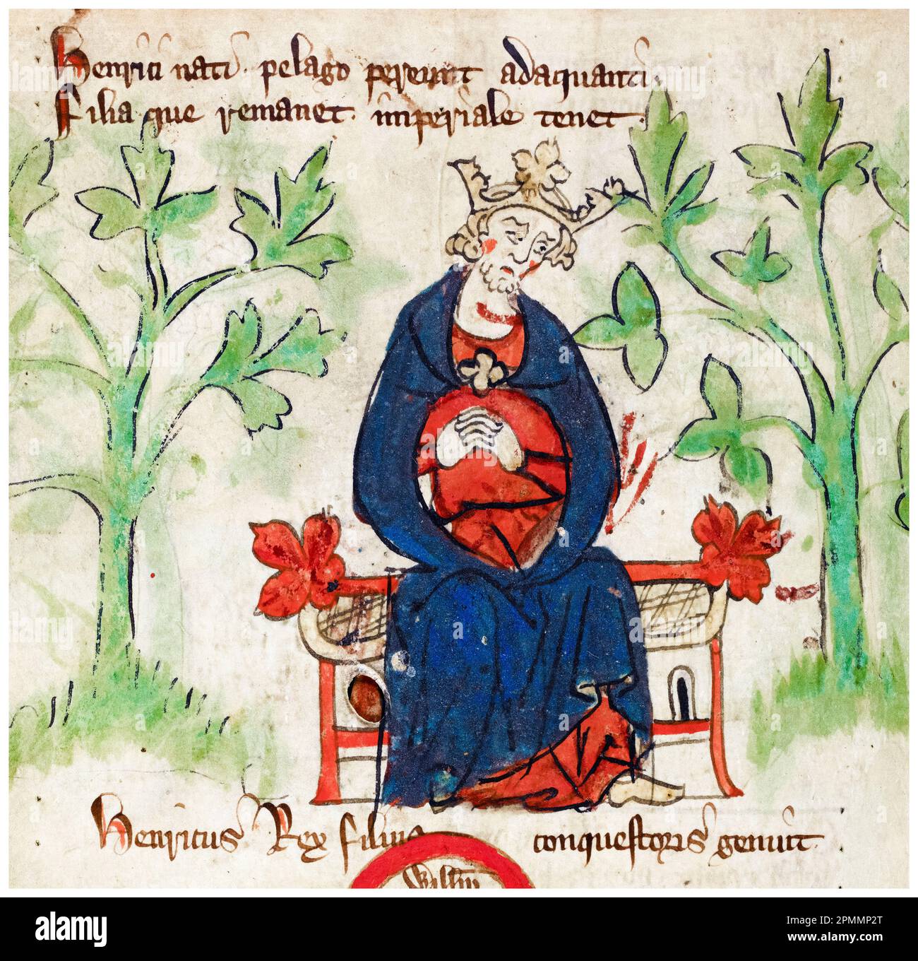 Heinrich I. von England (ca. 1068-1135), auch bekannt als Henry ...