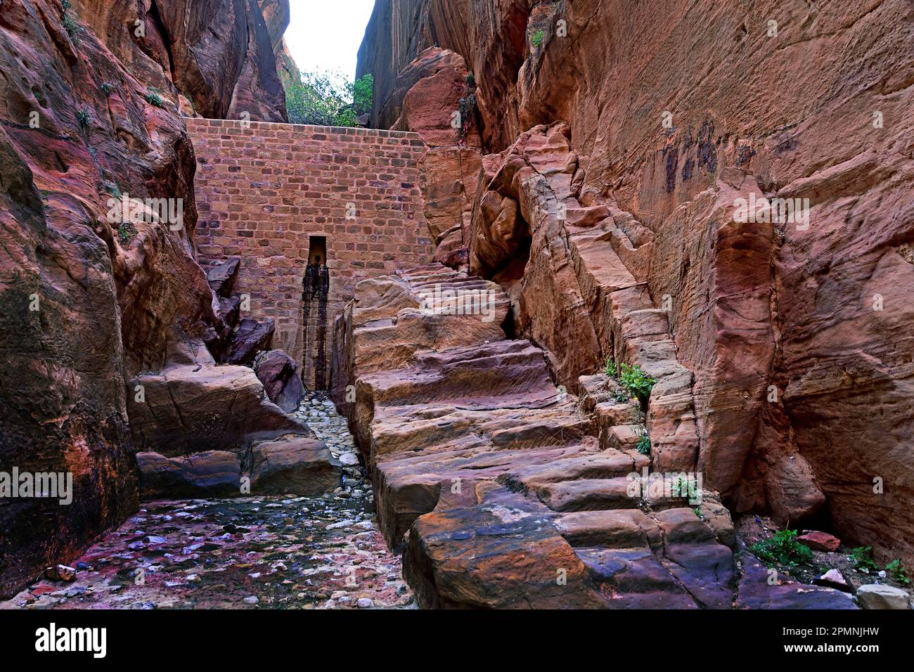 Petra City Nabataean Caravan City Felsfassaden Jordan geschnitzte ...