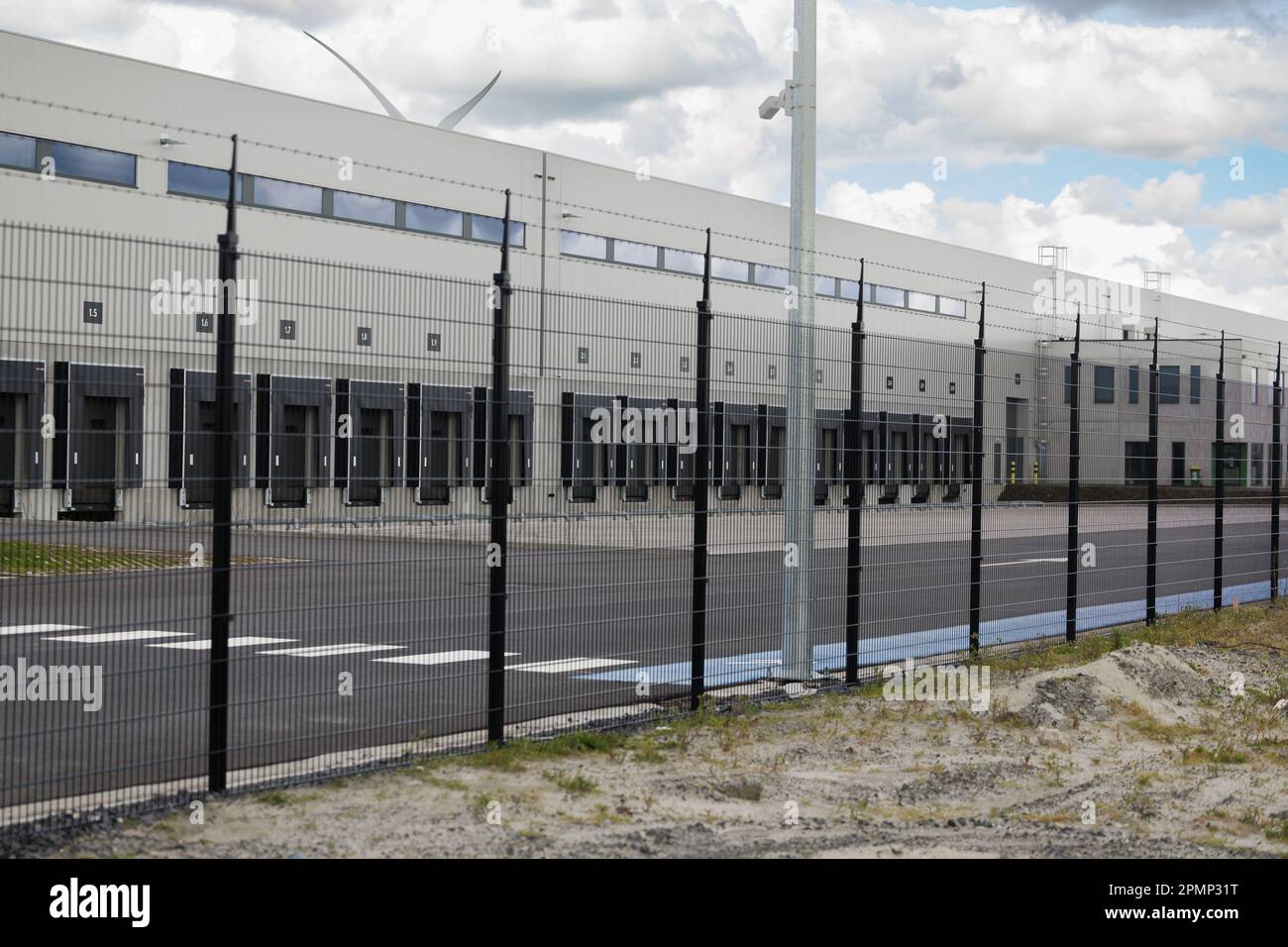 Abbildung zeigt den Hafen von Zeebrugge mit dem europäischen ...