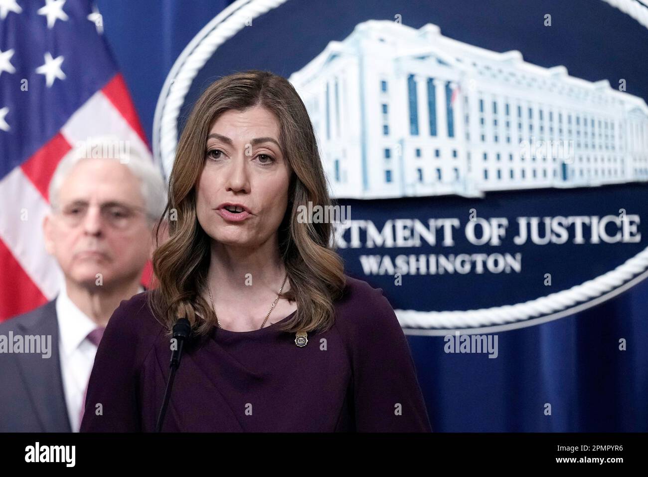 DEA Administrator Anne Milgram, right, with Attorney General Merrick ...