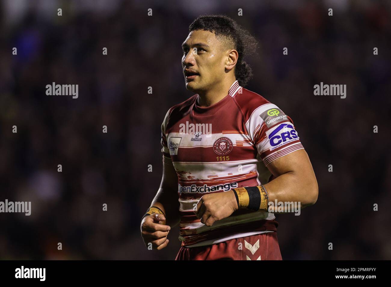 Patrick Mago #20 of Wigan Warriors während des Spiels der Betfred Super ...