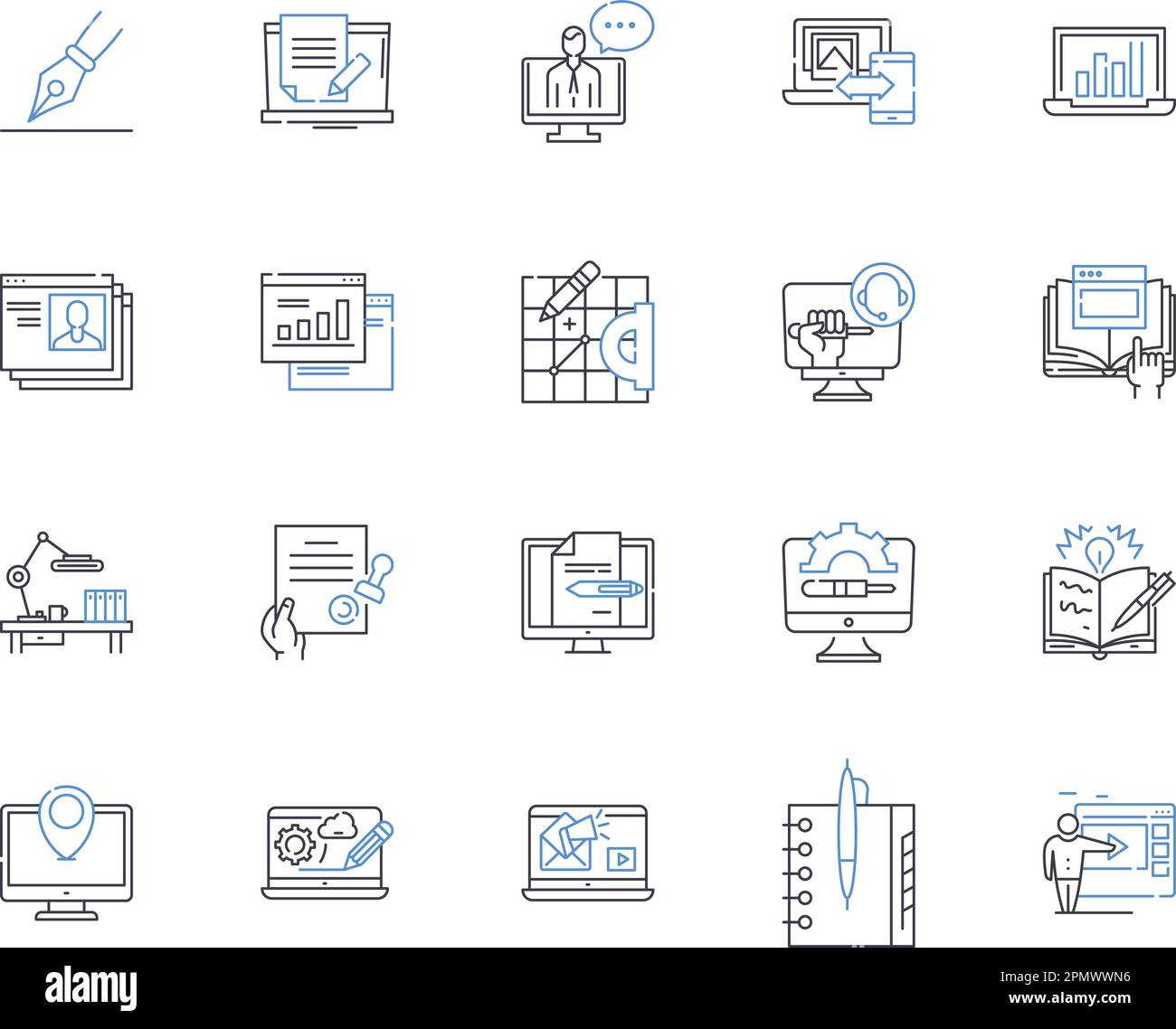 Team Workshop Outline Icons Kollektion. Workshop, Team, Schulung ...