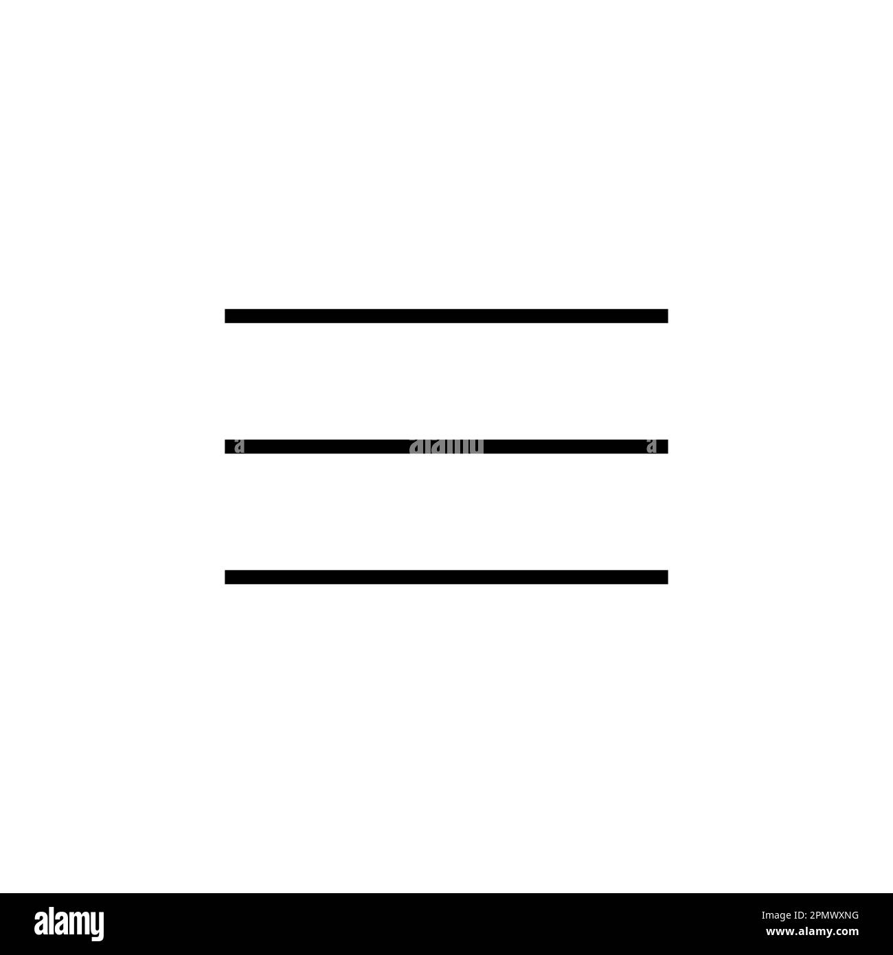Vektor des Menüsymbols. Symbol Web-Menü. Symbol für hamburger-Menü ...