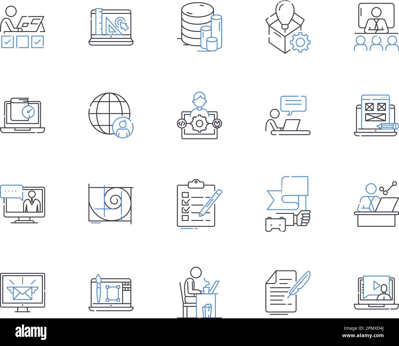 Team Workshop Outline Icons Kollektion. Workshop, Team, Schulung ...