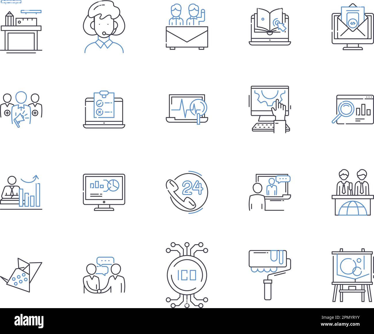 Team Workshop Outline Icons Kollektion. Workshop, Team, Schulung ...