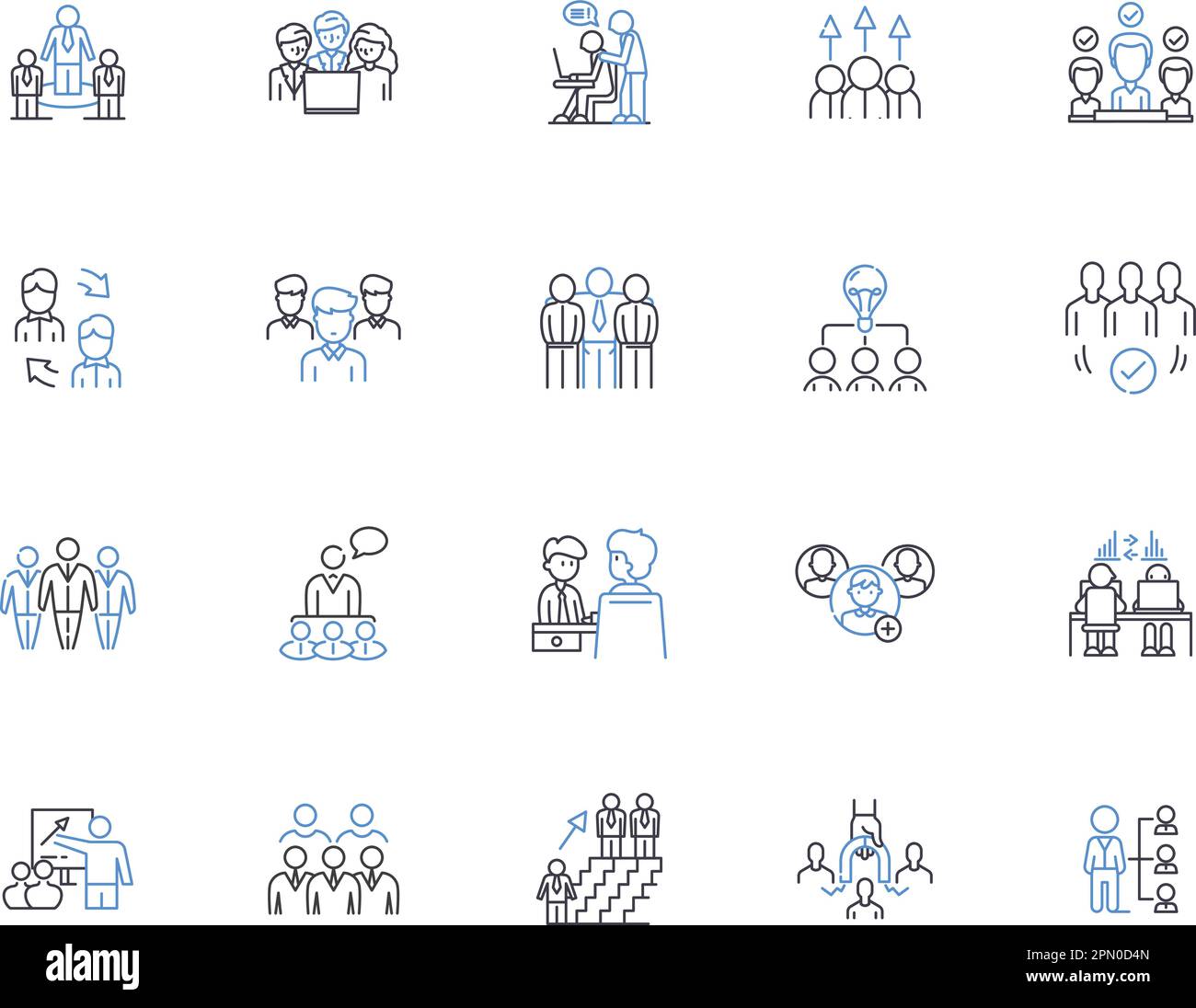 Symbolsammlung "Personen gruppieren". Gruppe, Personen, Kollektiv ...
