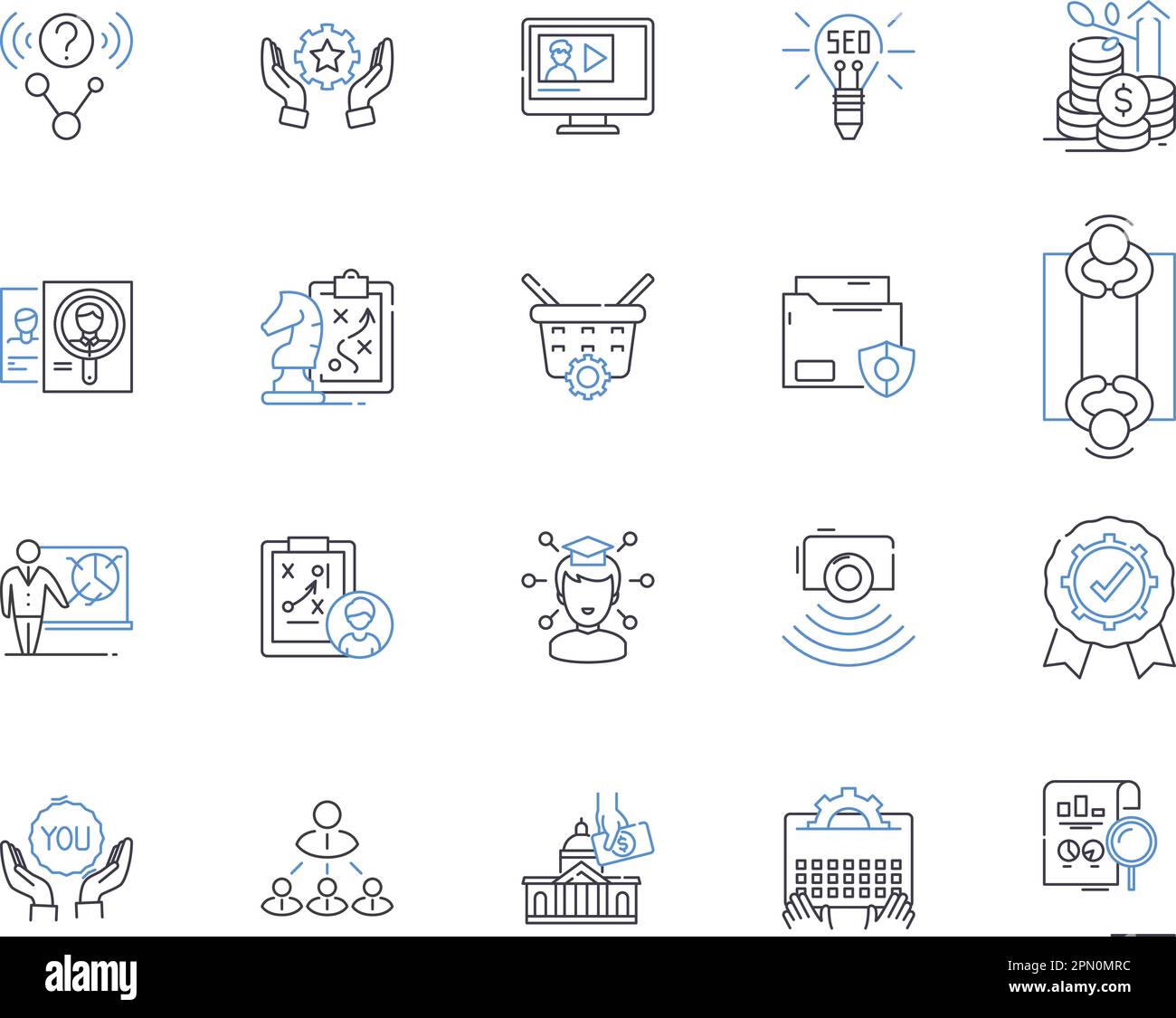 Symbolsammlung der Event Management-Modellstruktur. Organisation ...