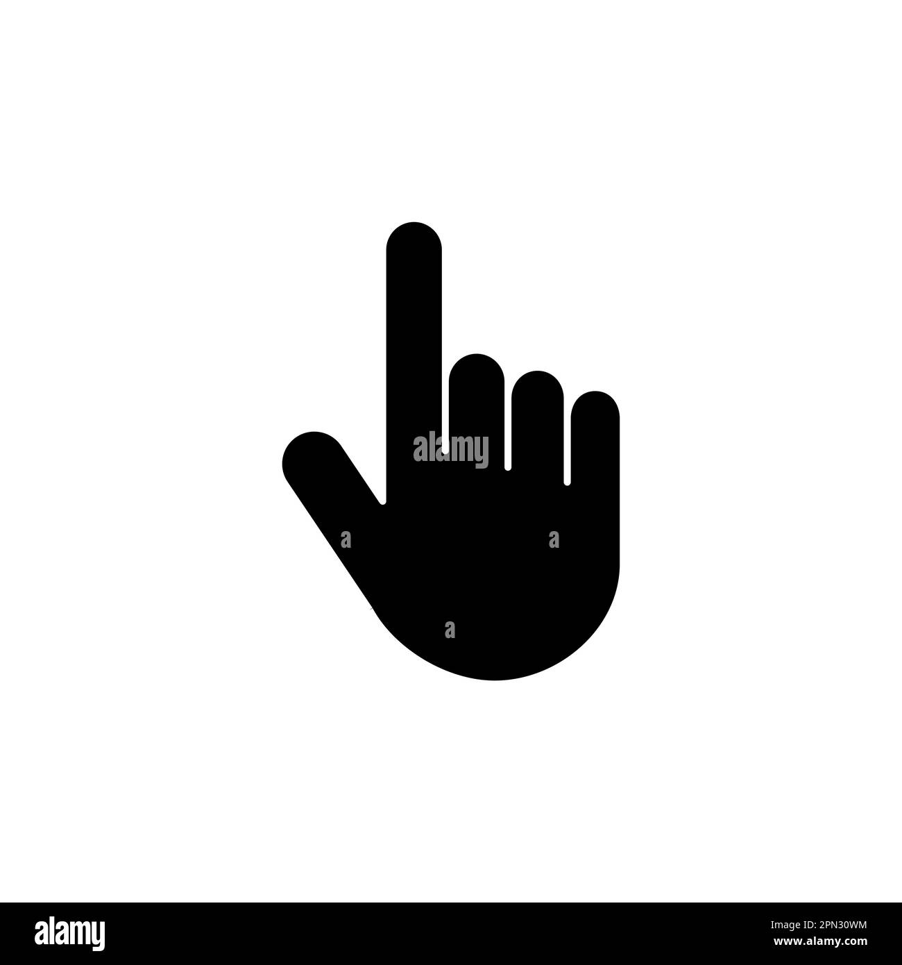 Hand-Cursor-Symbol. Vektor des Cursorsymbols. Klicken des Hand-Cursor ...