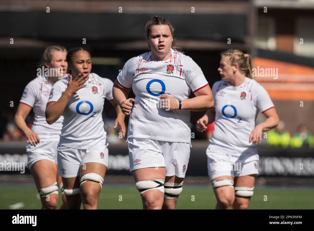Cardiff, Wales. 15. April 2023 Sarah Beckett beim TikTok Women's Six ...