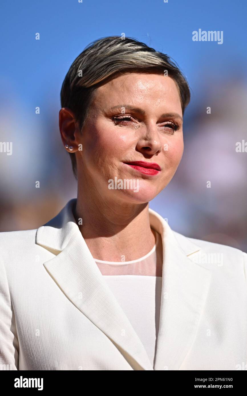 Monaco, Monaco. 16. April 2023. KEINE BOULEVARDZEITUNGEN - Prinzessin ...