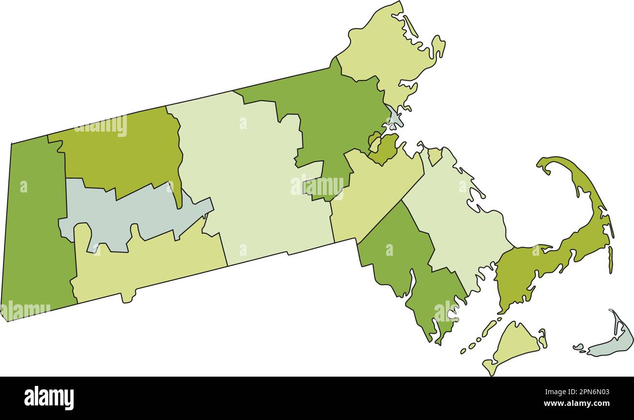 Massachusetts map Stock-Vektorgrafiken kaufen - Alamy