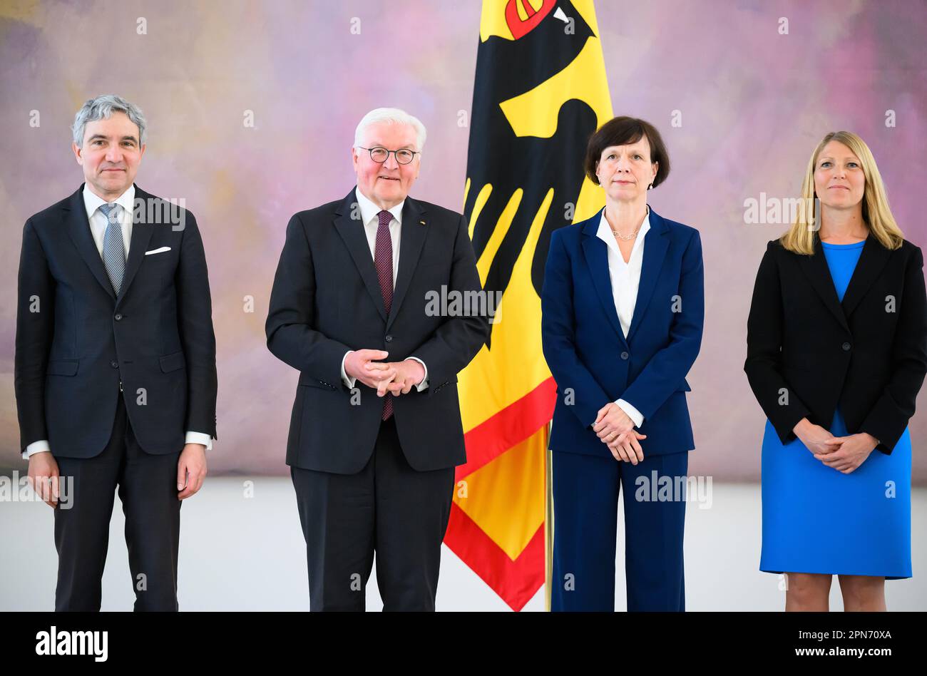 17. April 2023, Berlin: Stephan Harbarth (l-r), Präsident des ...