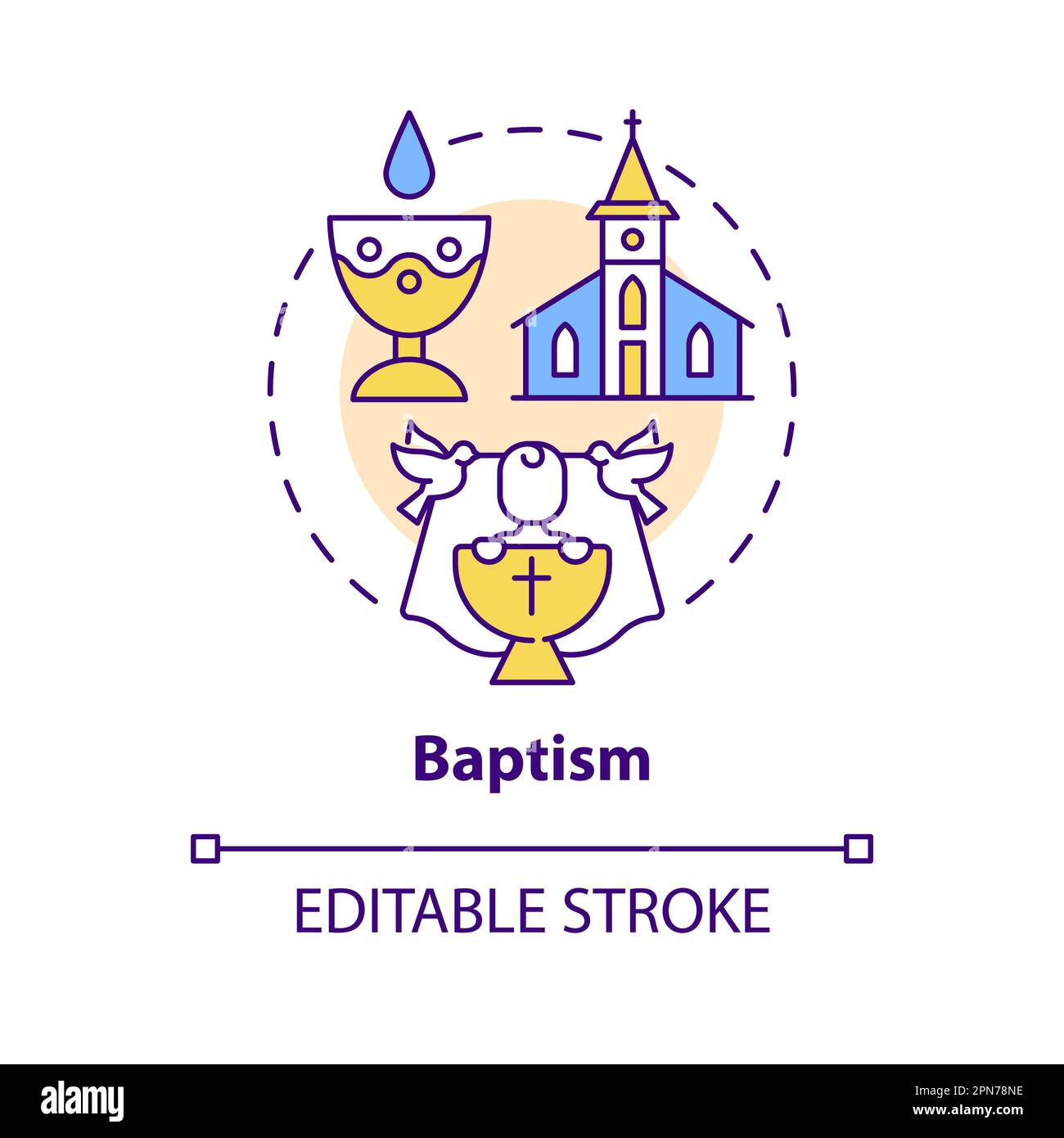 Christ taufe moderne Stock-Vektorgrafiken kaufen - Alamy