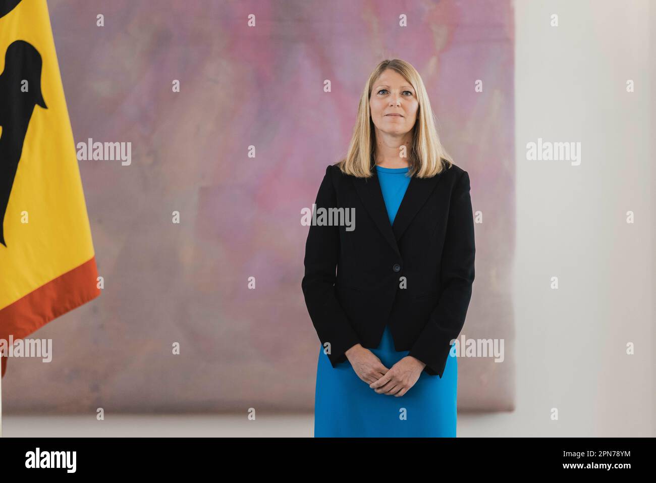 Berlin, Deutschland. 17. April 2023. Miriam Messling, als Teil ihrer ...