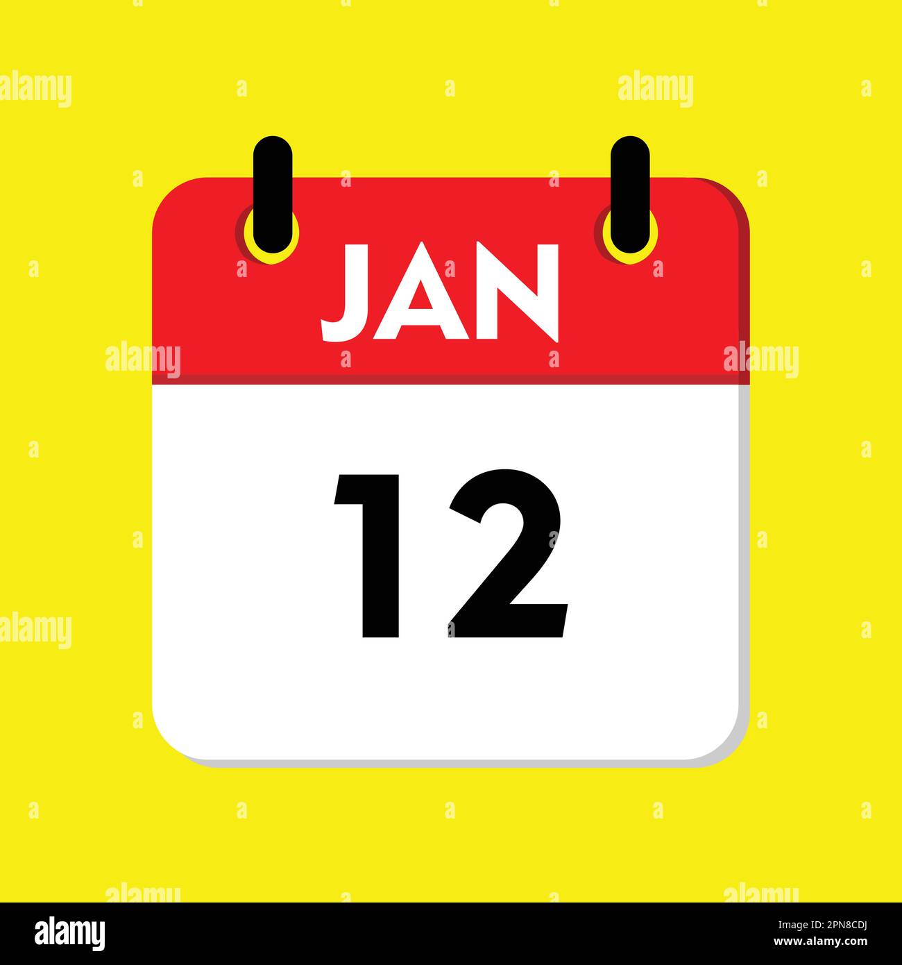 11 januar symbol Stock-Vektorgrafiken kaufen - Alamy