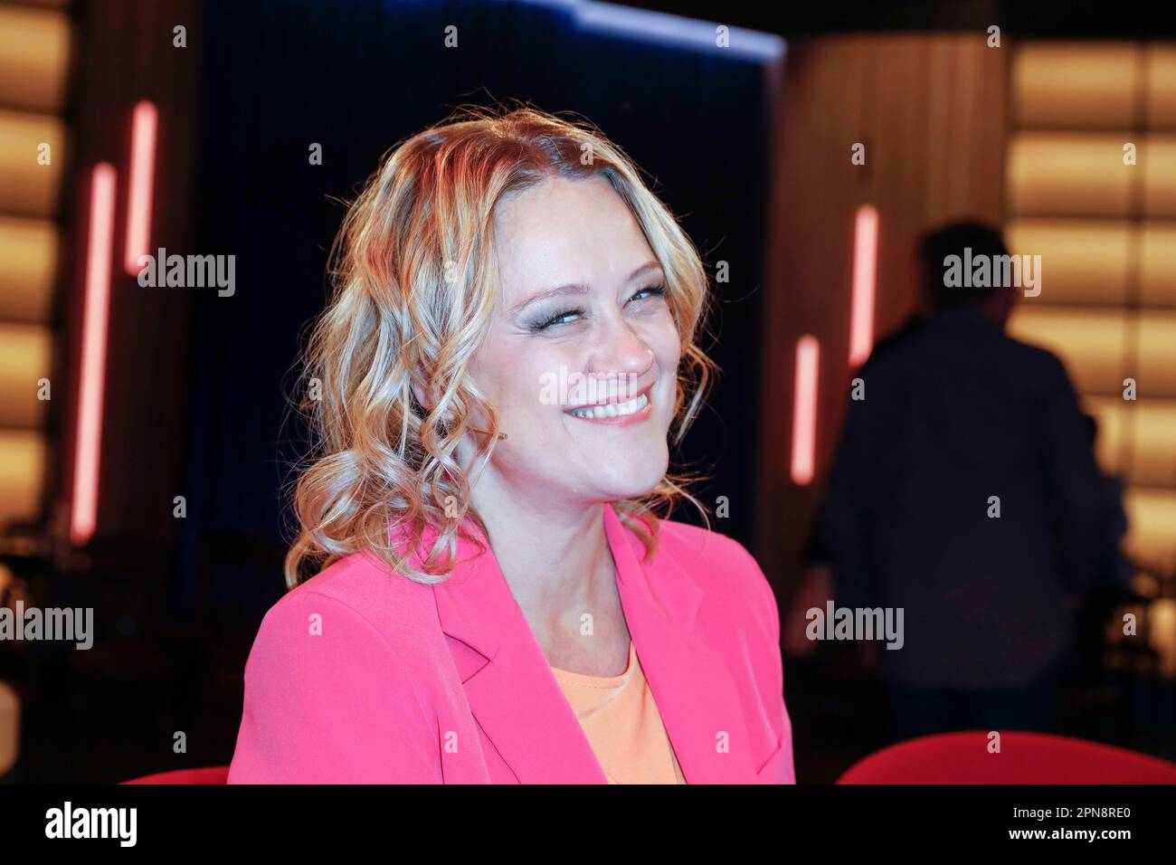 Lisa Feller bei der Aufzeichnung der WDR-Talkshow 'Kölner Treff' im WDR Studio BS 2. Köln, 07.10 ...