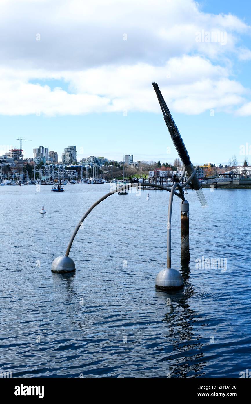 David Lam Park Yaletown Frühling pazifik Anlegestelle Radfahrer Sonne ...