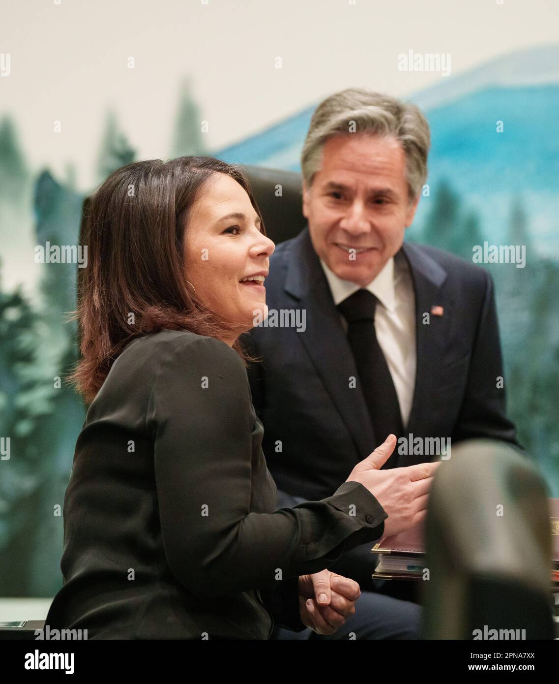 Karuizawa, Japan. 18. April 2023. Die deutsche Außenministerin Annalena Baerbock (Bündnis 90/die ...