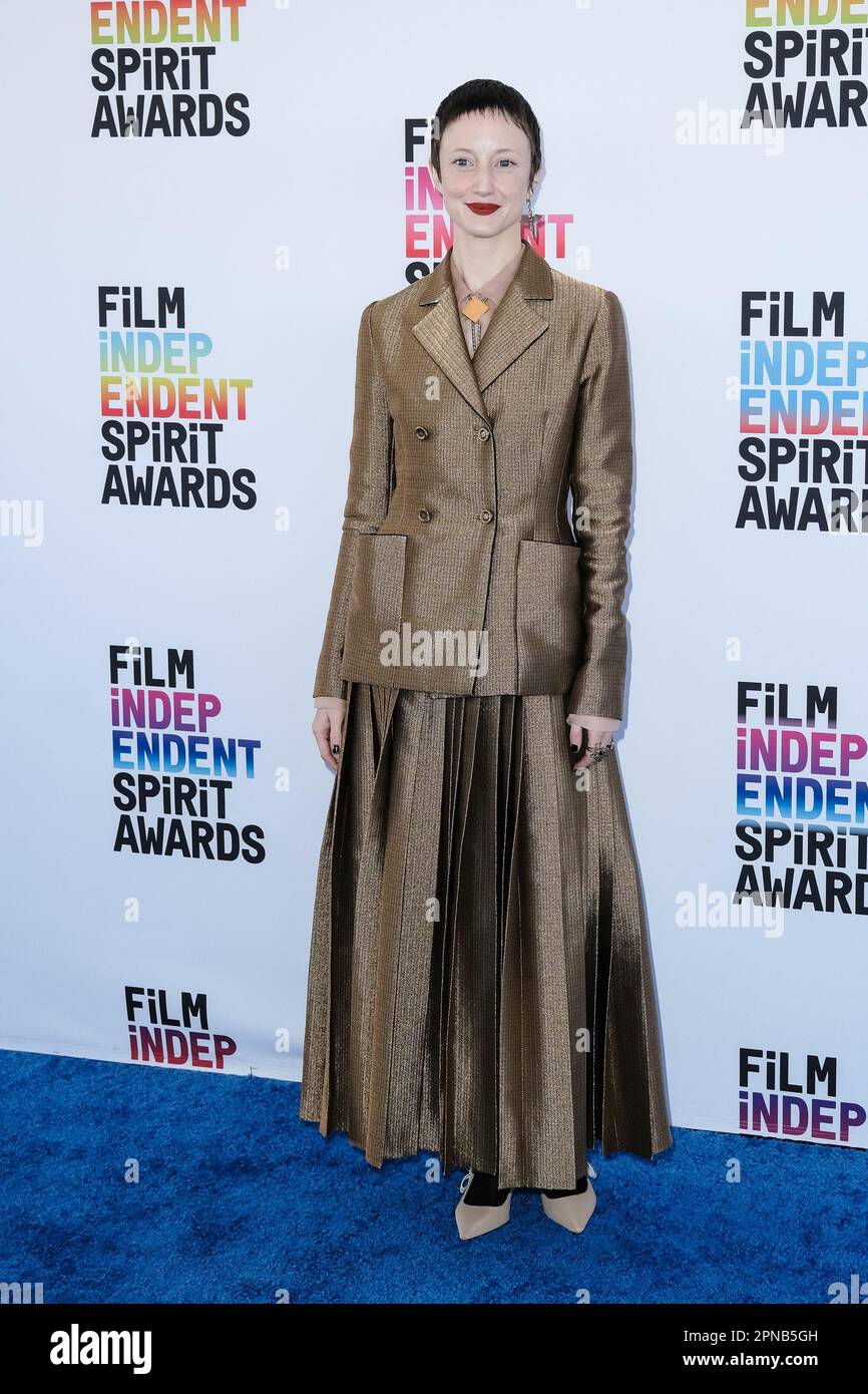 Andrea Riseborough nahm am 4. März 2023 an den Film Independent Sprit ...