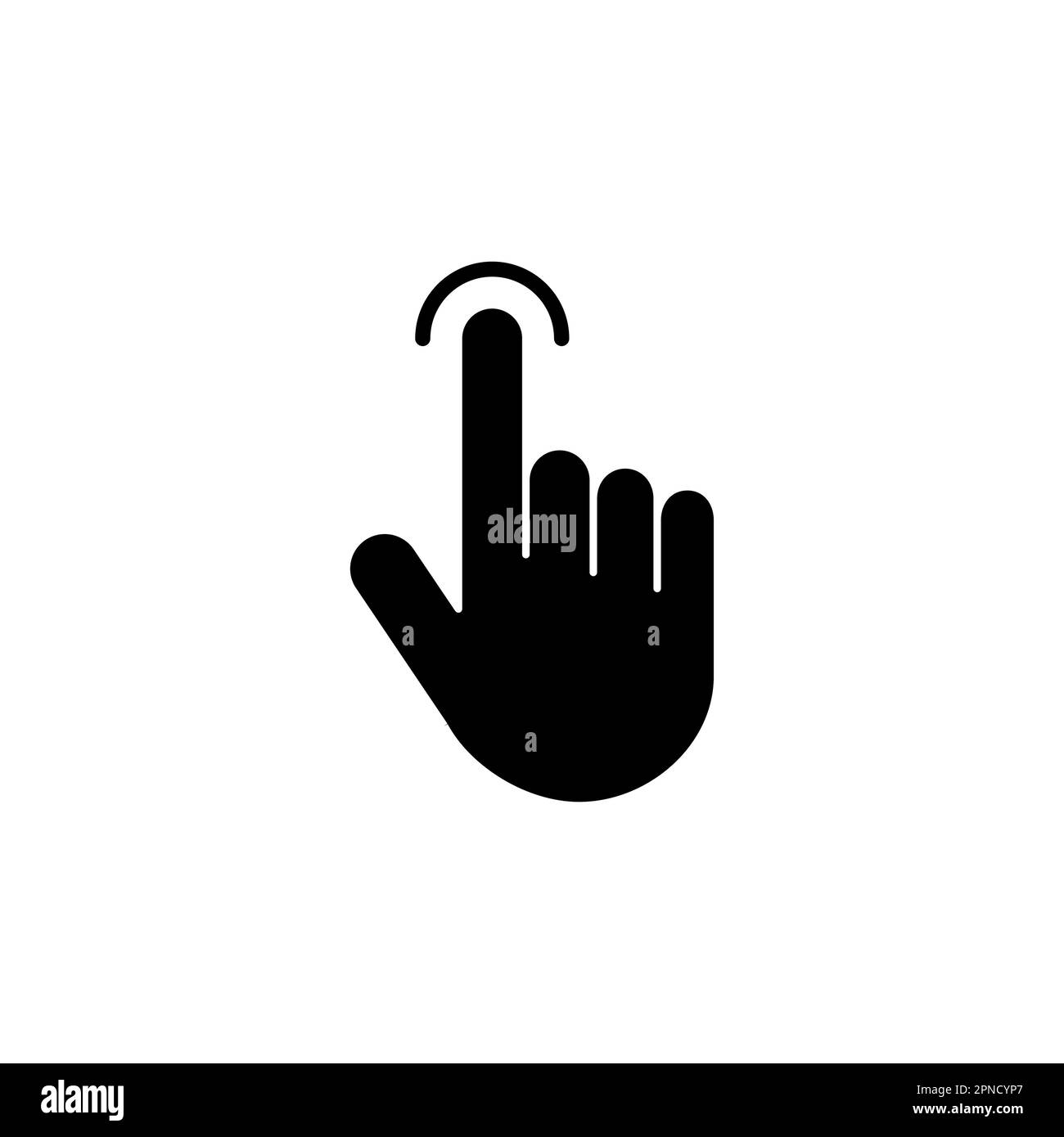 Hand-Cursor-Symbol. Vektor des Cursorsymbols. Klicken des Hand-Cursor ...