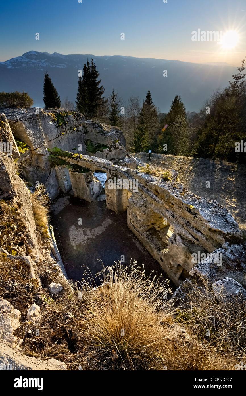 Der Außenposten Oberwiesen ist eine Habsburger Festung aus dem Ersten ...