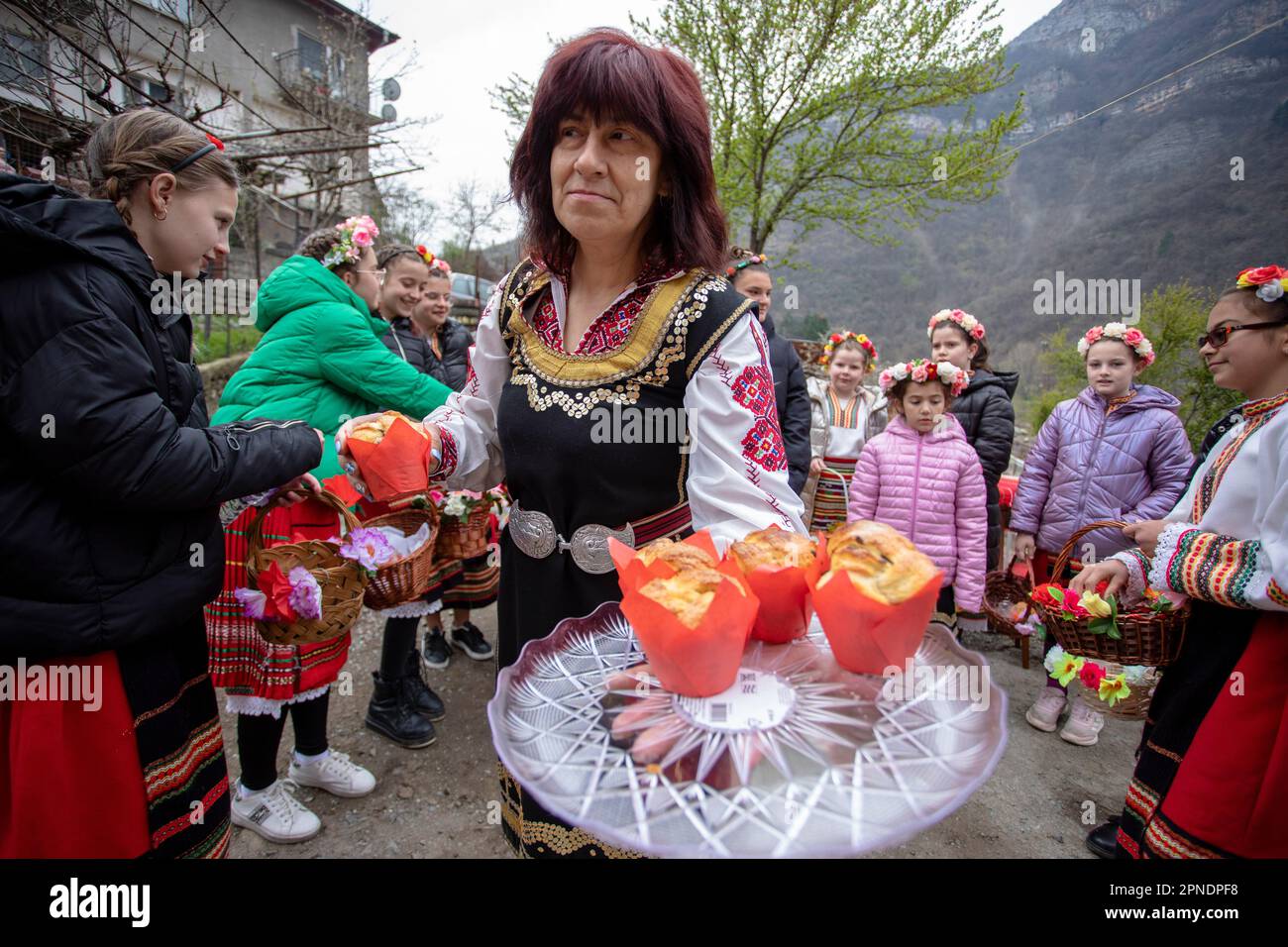 BOV Station, Bulgarien - 8. April 2023: Lazarov Day ist ein ...