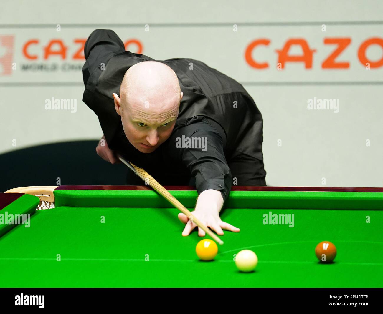 Anthony McGill während seines Spiels mit Judd Trump (nicht abgebildet ...