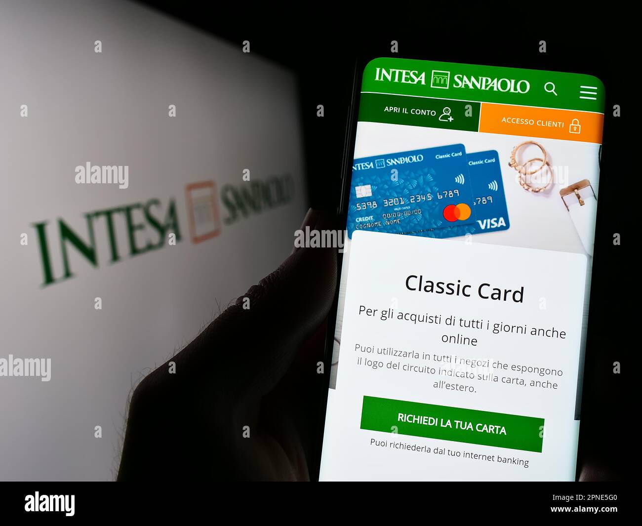 Intesa sanpaolo logo -Fotos und -Bildmaterial in hoher Auflösung – Alamy