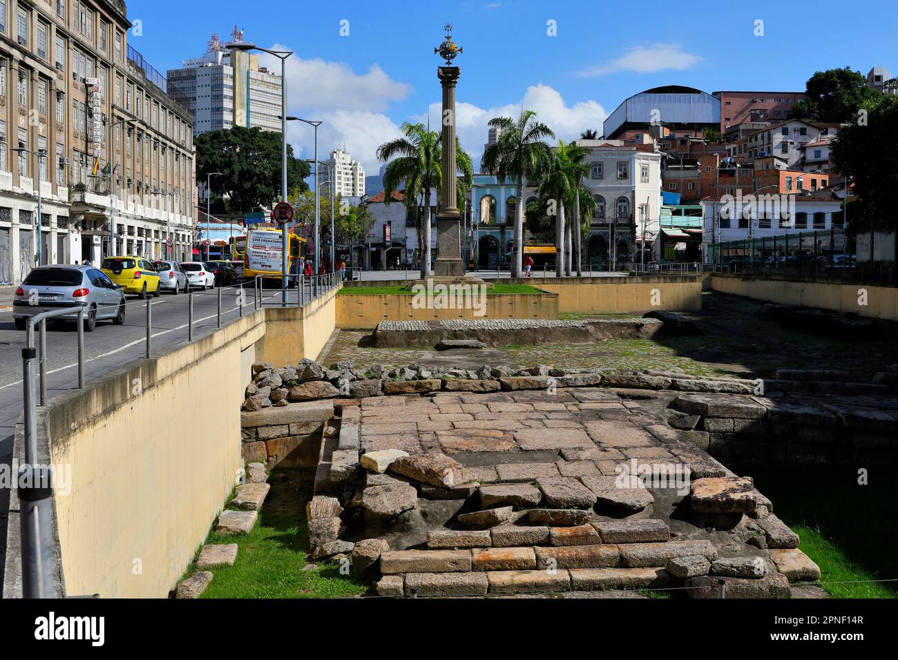 Valongo Wharf (Cais do Valongo) archäologische Stätte in Rio de Janeiro ...