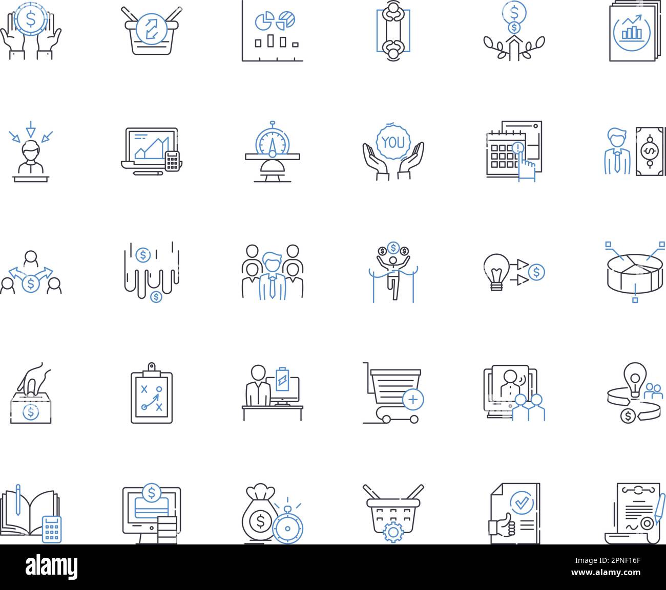 Symbolsammlung der Digital Science Line. Technologisch, Elektronisch ...