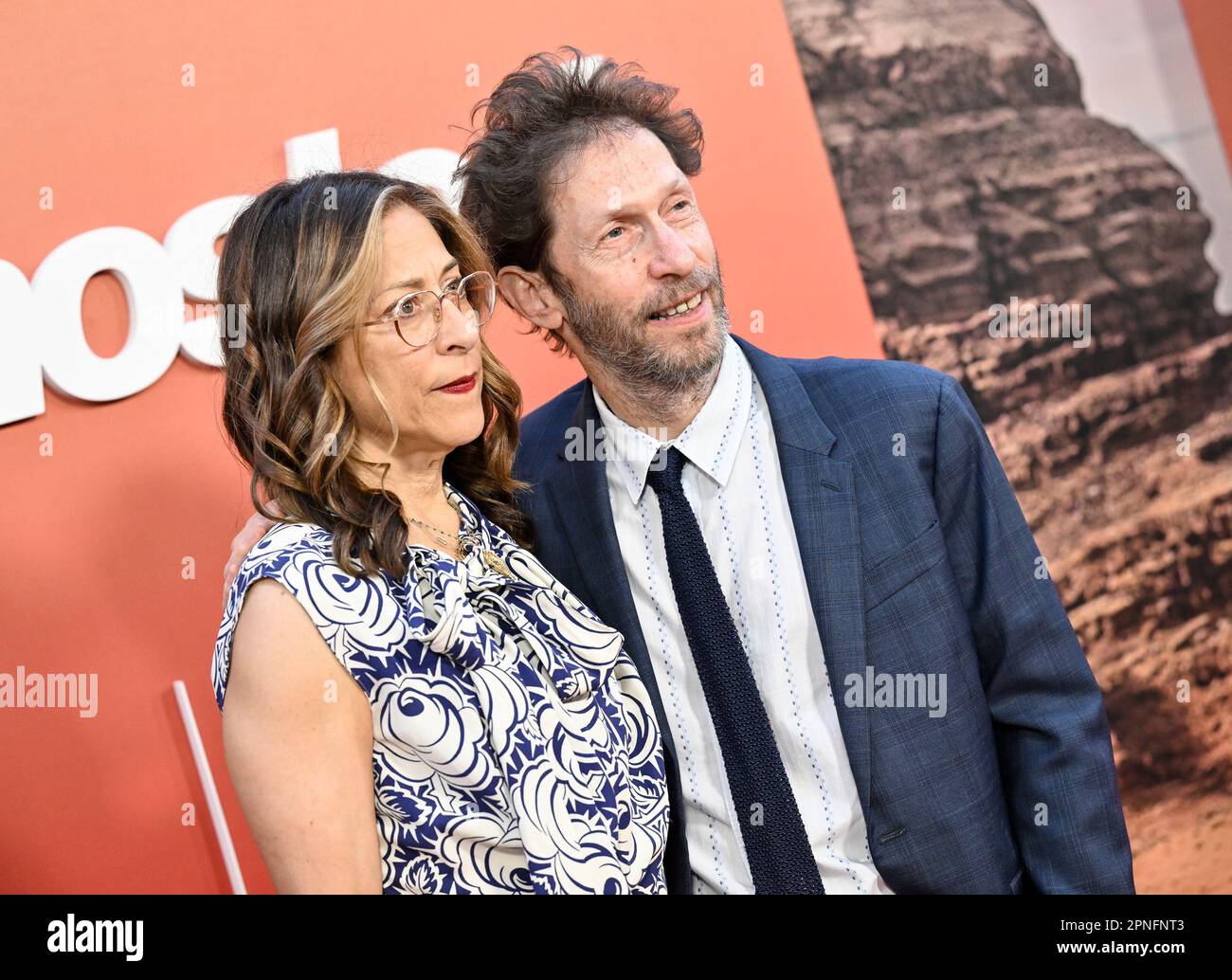 Tim Blake Nelson, right, and wife Lisa Benavides-Nelson attend the ...