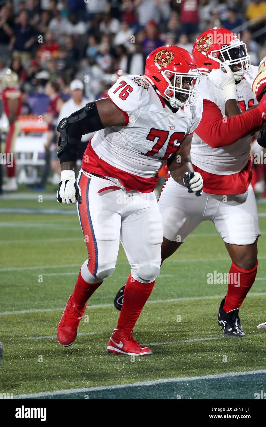 BIRMINGHAM, AL - APRIL 15: New Jersey Generals offensive lineman ...