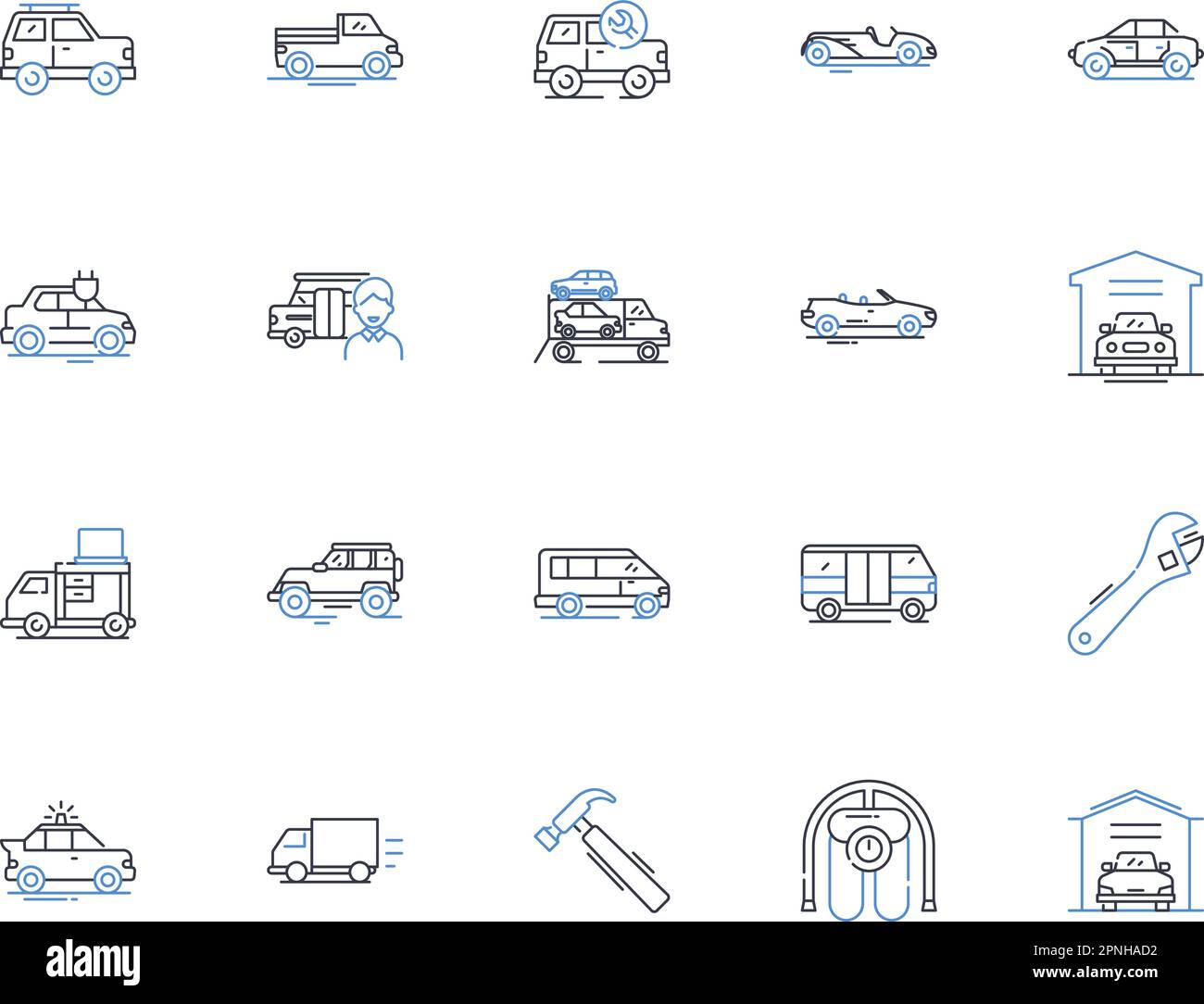 Symbolsammlung für Transitpositionen. Pendler, U-Bahn, Bus, Zug ...
