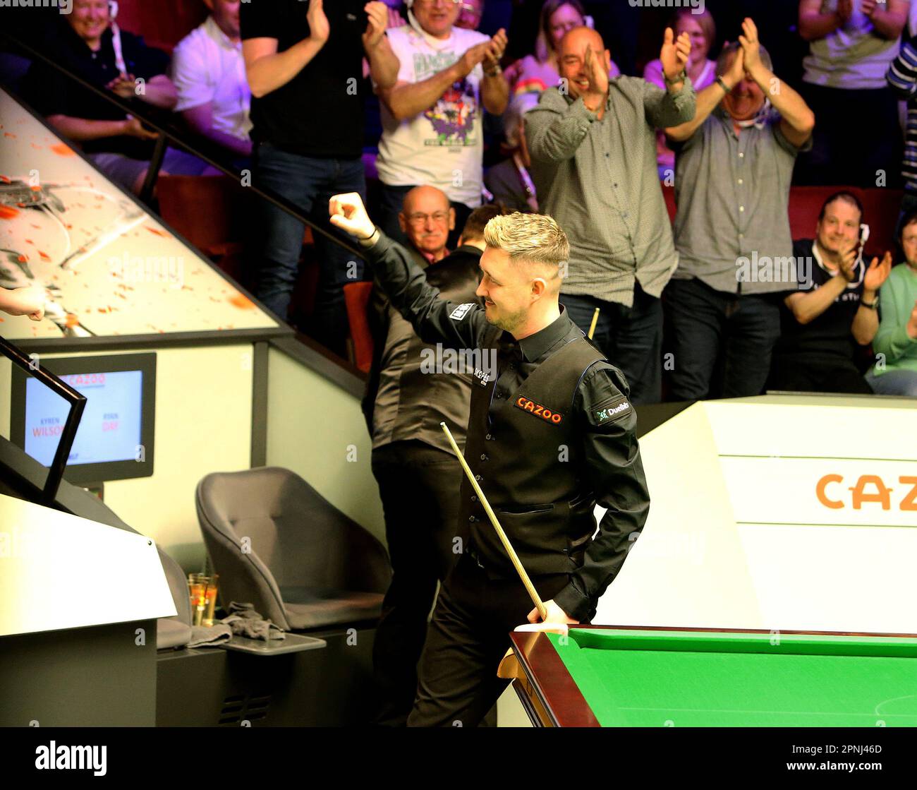 19. April 2023; The Crucible, Sheffield, England: Cazoo-Snooker ...