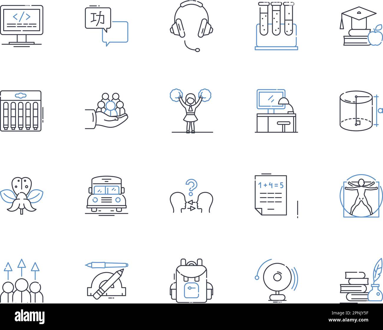 Die Icons-Kollektion der Meistery Education Line. Kompetenz ...