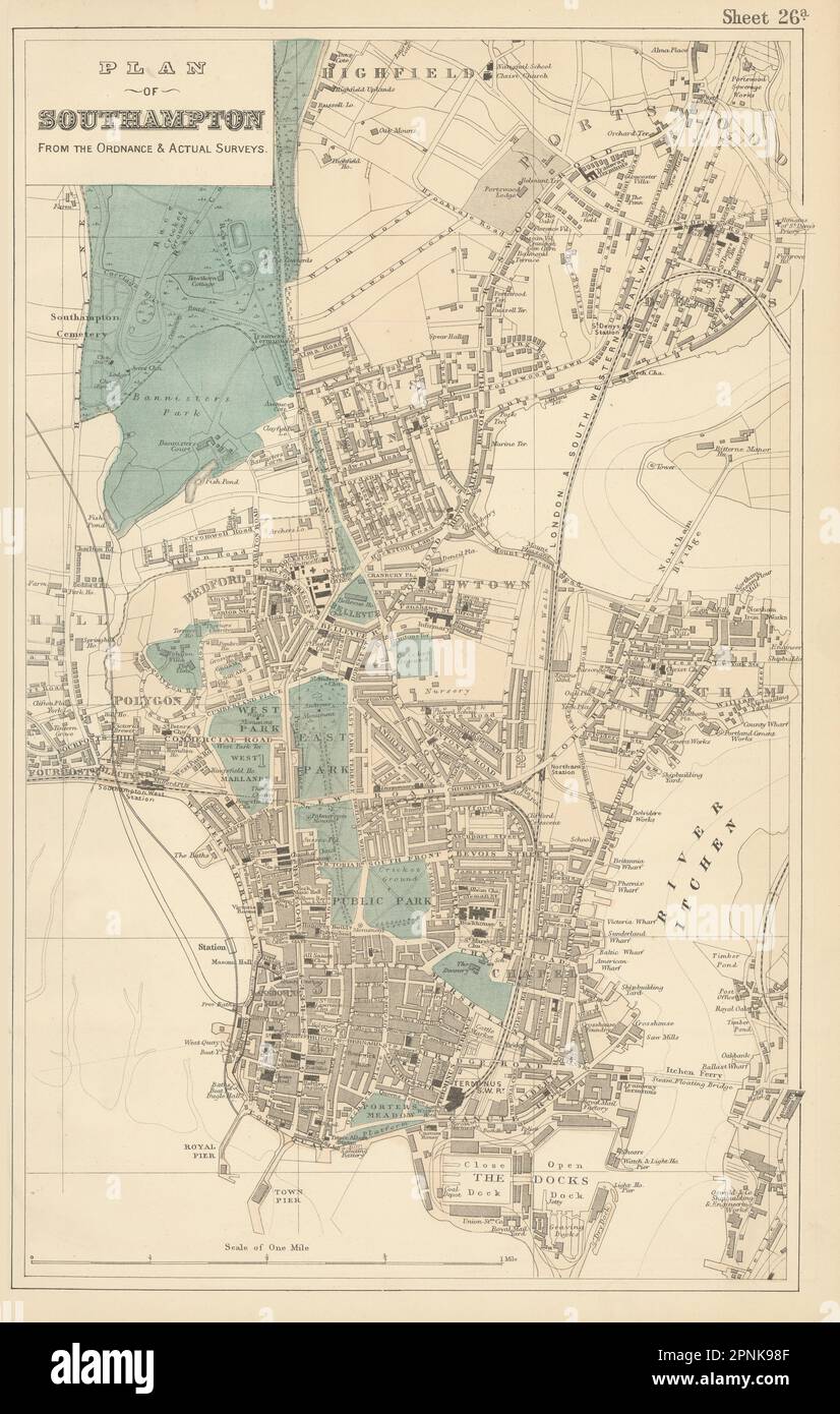 Southampton stadtplan -Fotos und -Bildmaterial in hoher Auflösung – Alamy