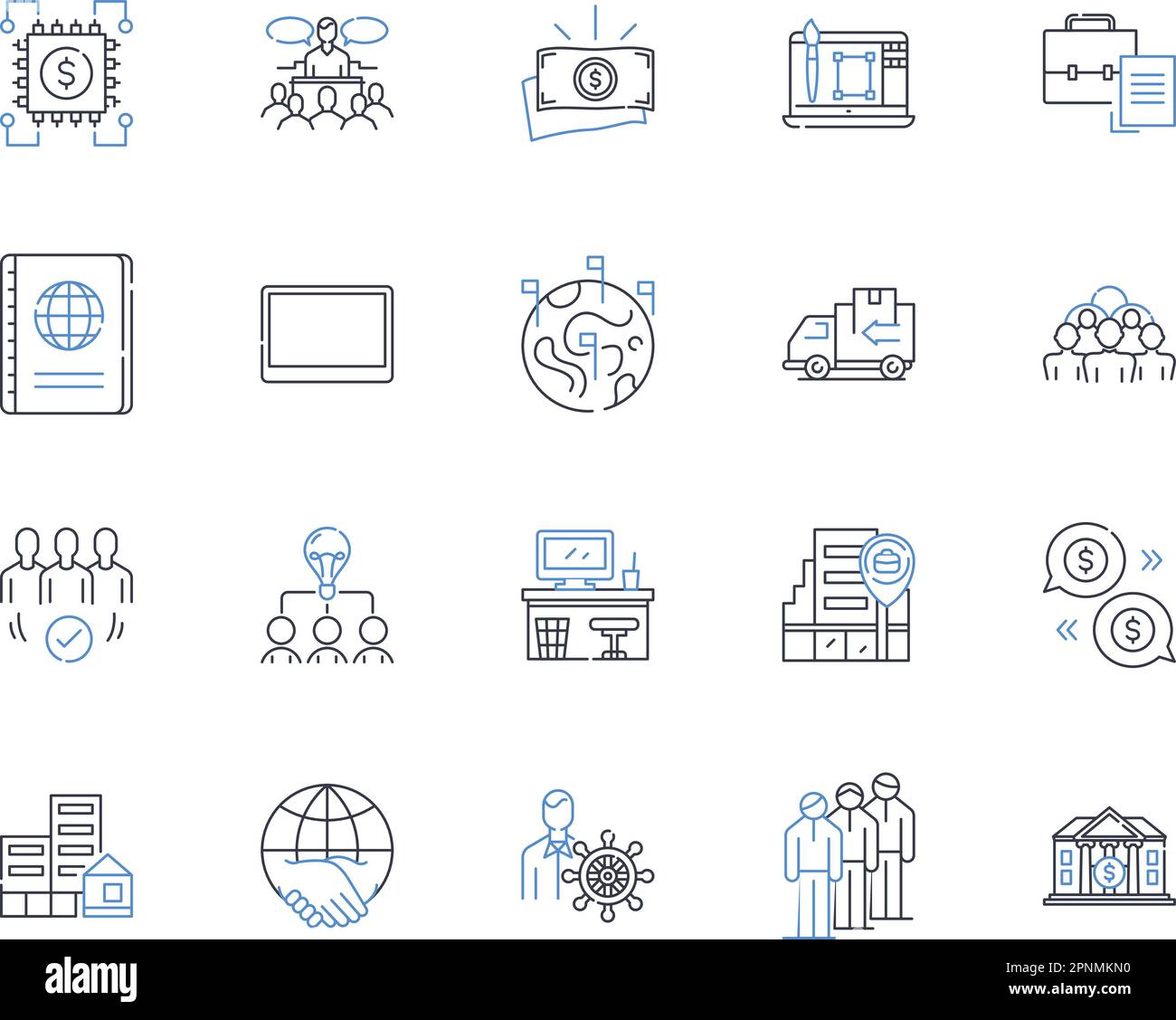 Kollektion mit Positionssymbolen wird verteilt. Logistik, Planung ...