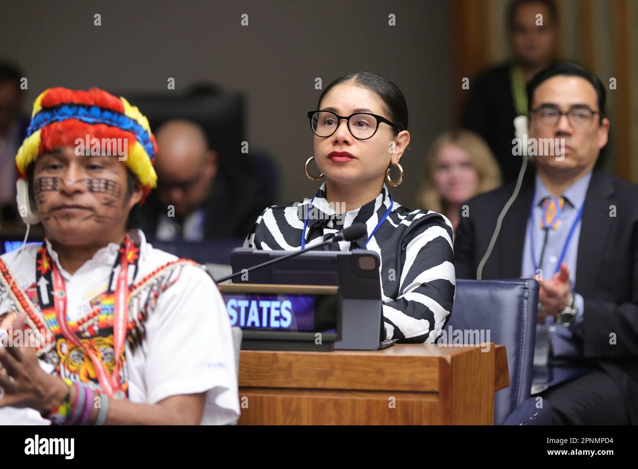 Vereinten Nationen, New York, USA, 18. April 2023 - Indigene Völker und ...