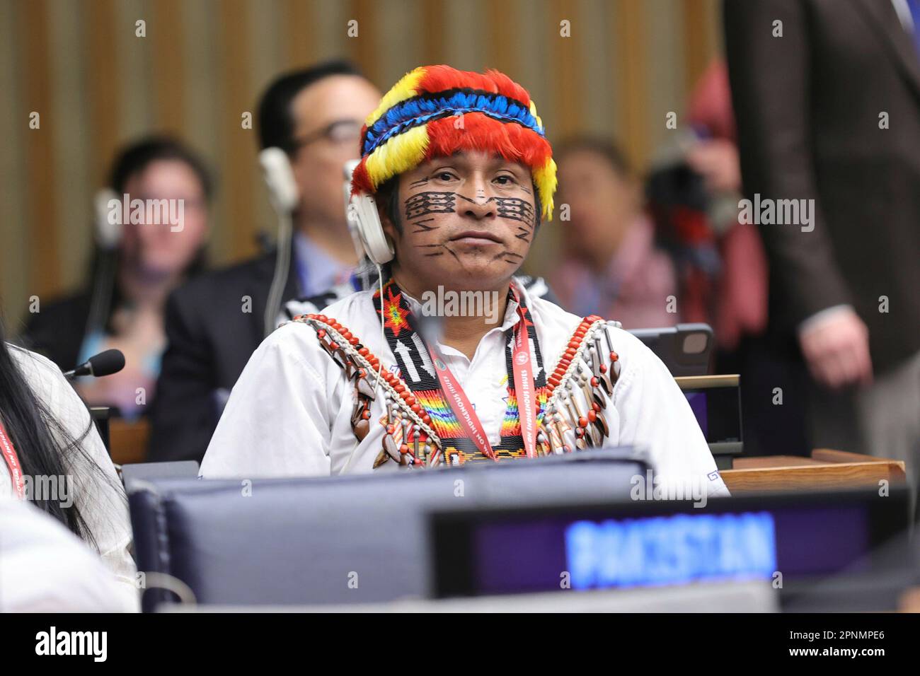 Vereinten Nationen, New York, USA, 18. April 2023 - Indigene Völker und ...