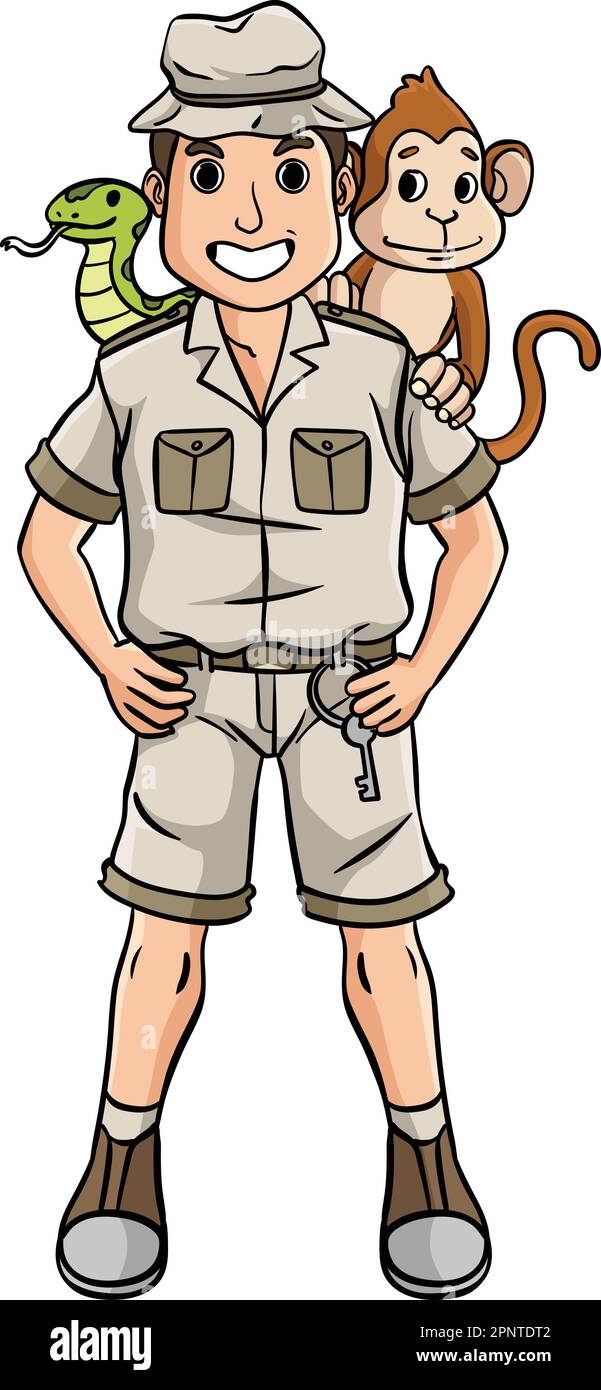 Female zoo keeper Stock-Vektorgrafiken kaufen - Alamy