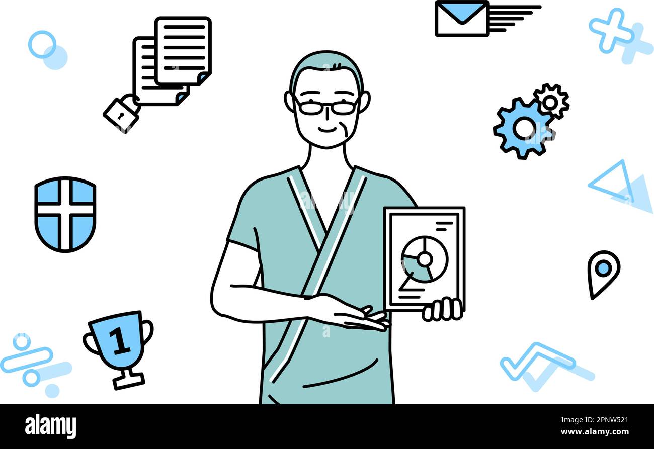 Bild von DX, männlichen mittleren Alters und Senioren, der im ...