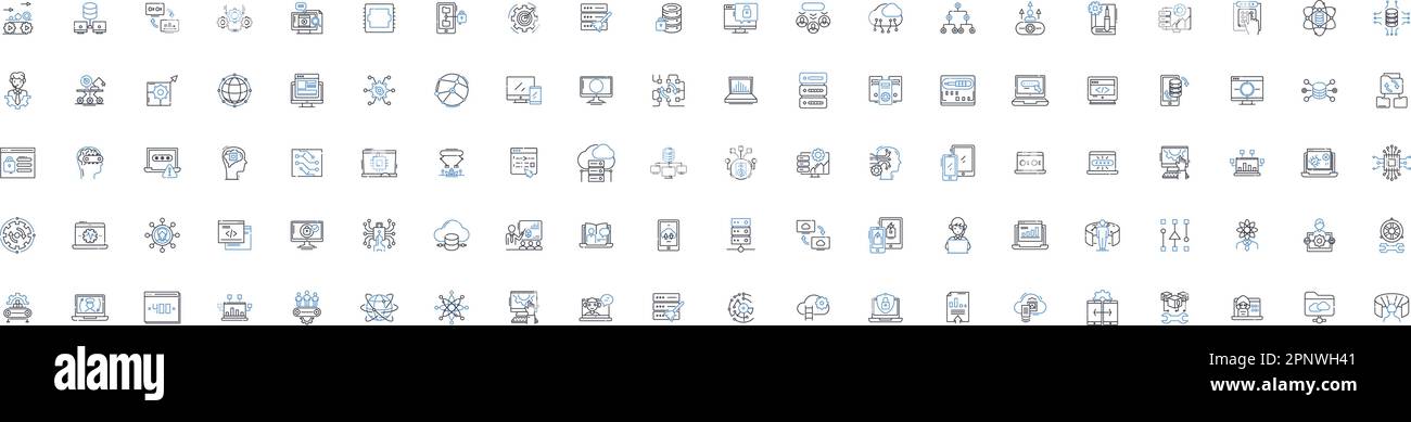 Sammlung von Symbolen in der Zeile „Computersymbole“. Kaufmännisches ...