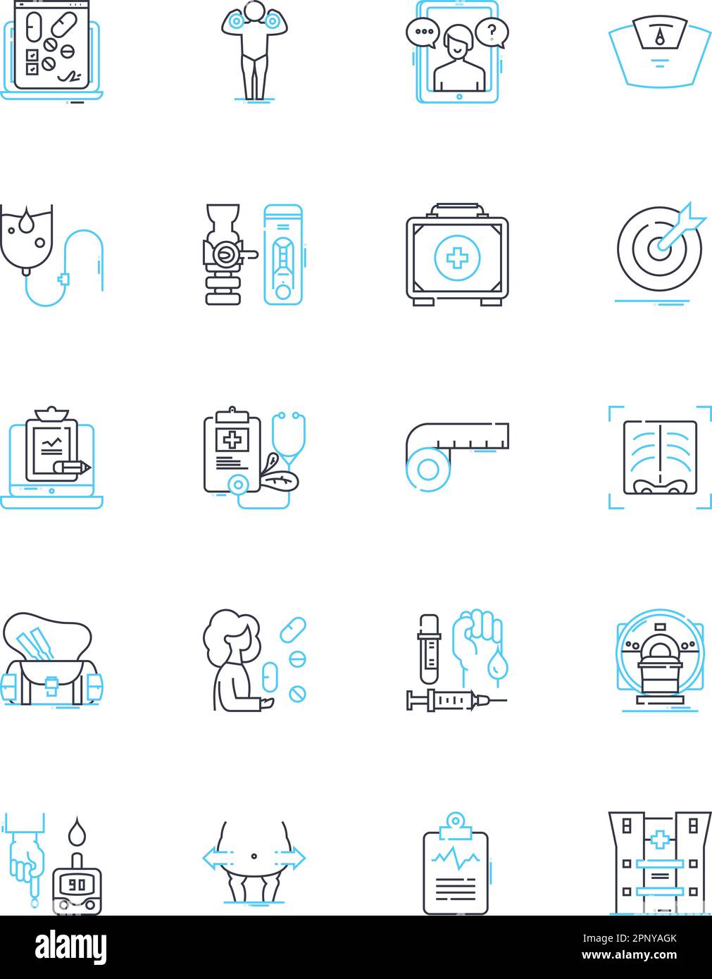 Lineare Symbole für den medizinischen Dienst eingestellt. Diagnose ... Lineare Symbole für den medizinischen Dienst eingestellt. Diagnose ...