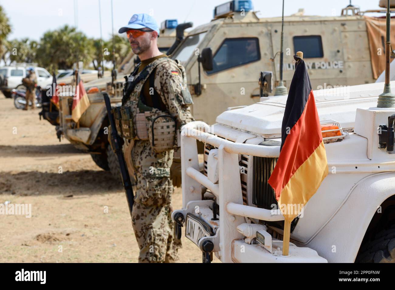MALI, Gao, UN-Friedensmission Minusma, Camp Castor, deutsche Bundeswehr ...