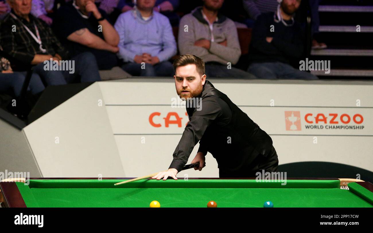 21. April 2023; The Crucible, Sheffield, England: Cazoo-Snooker ...