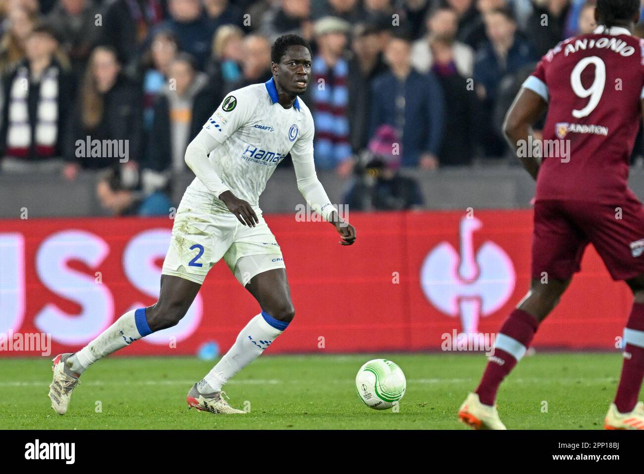 Joseph Okumu von Gent , das während der zweiten Etappe des ...