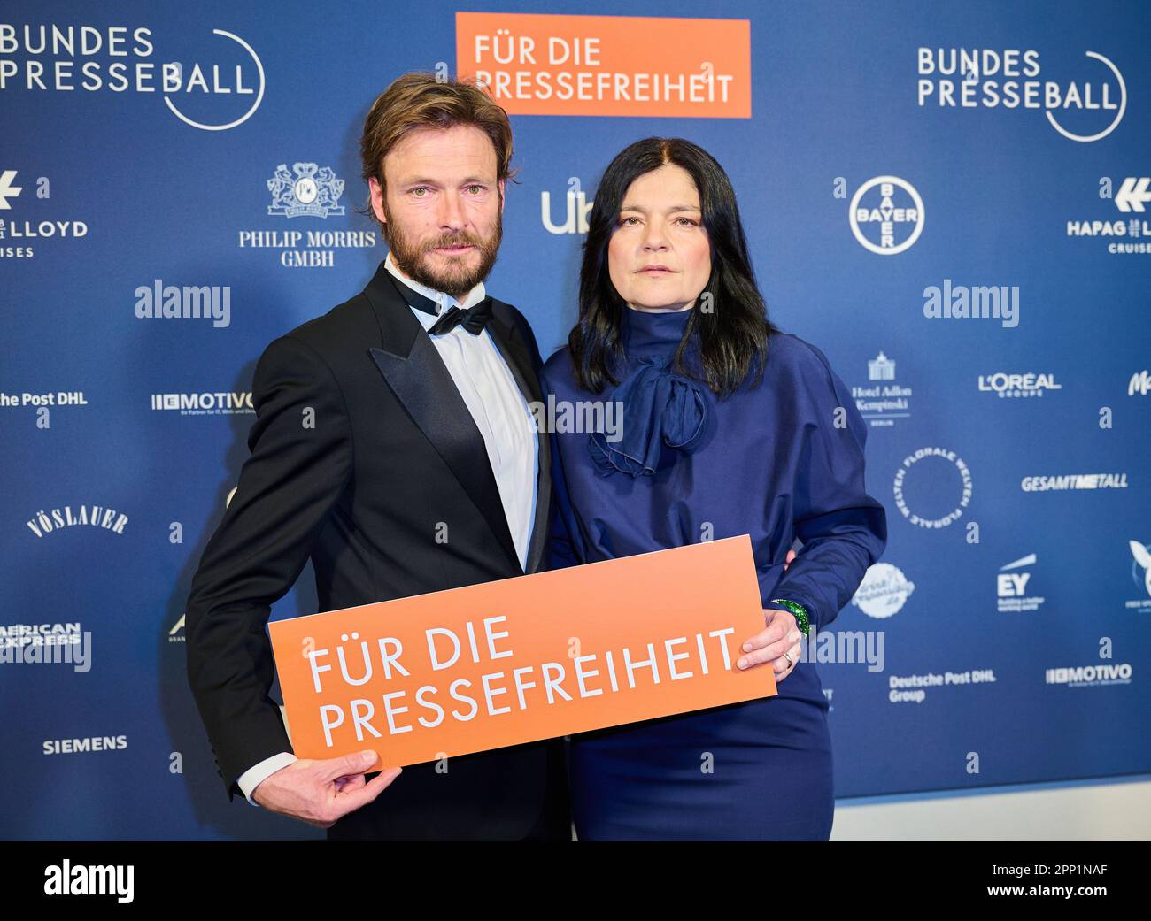 Berlin, Deutschland. 21. April 2023. Die Schauspieler Jasmin Tabatabai ...